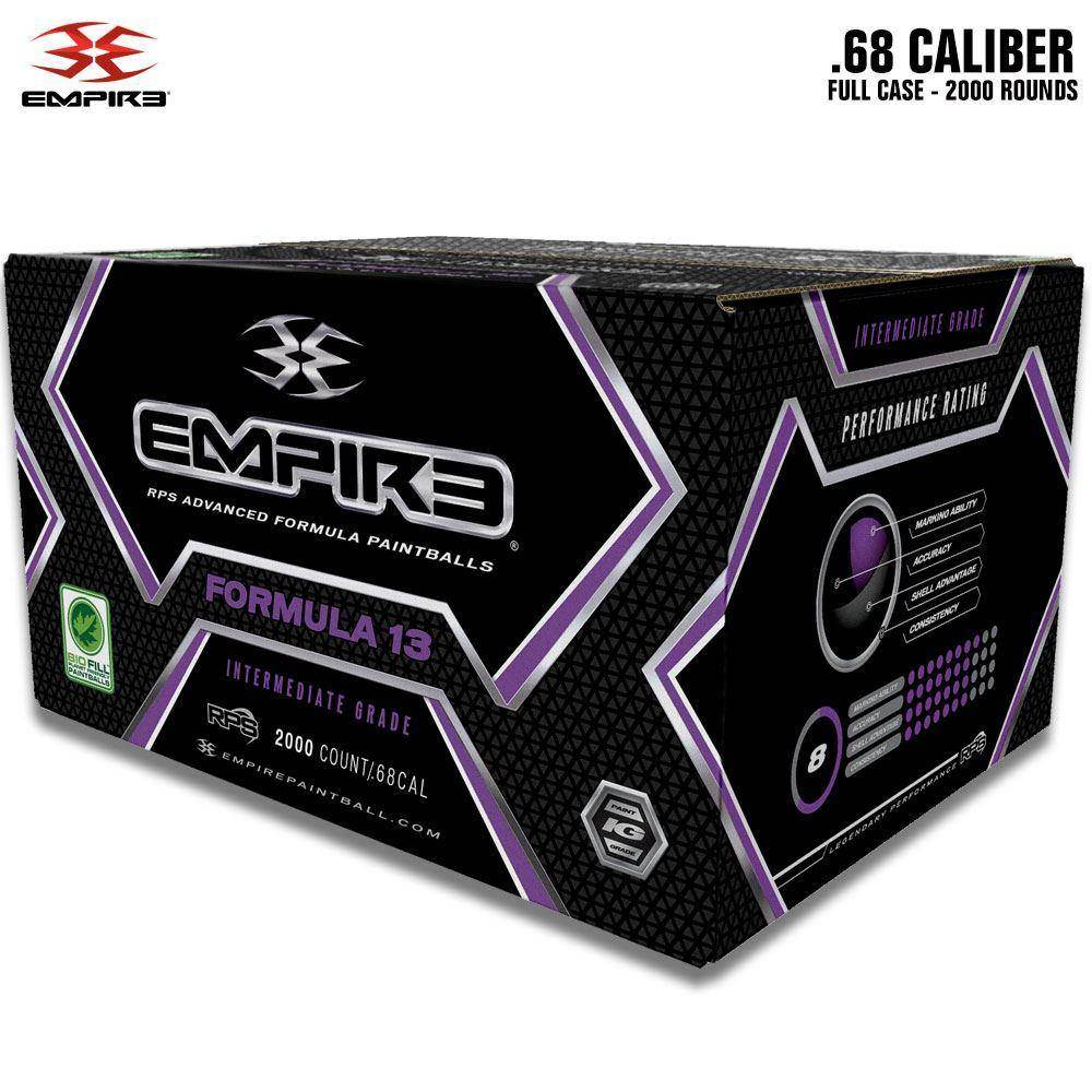 Empire Formula 13 .68 Caliber Paintballs - Orange Shell / Yellow Fill ...
