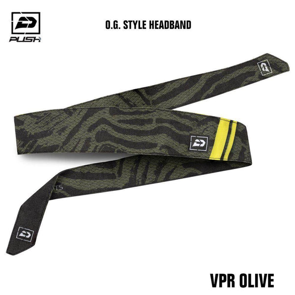 Push Paintball O.G. Style Headband - VPR Olive – Maddog Sports