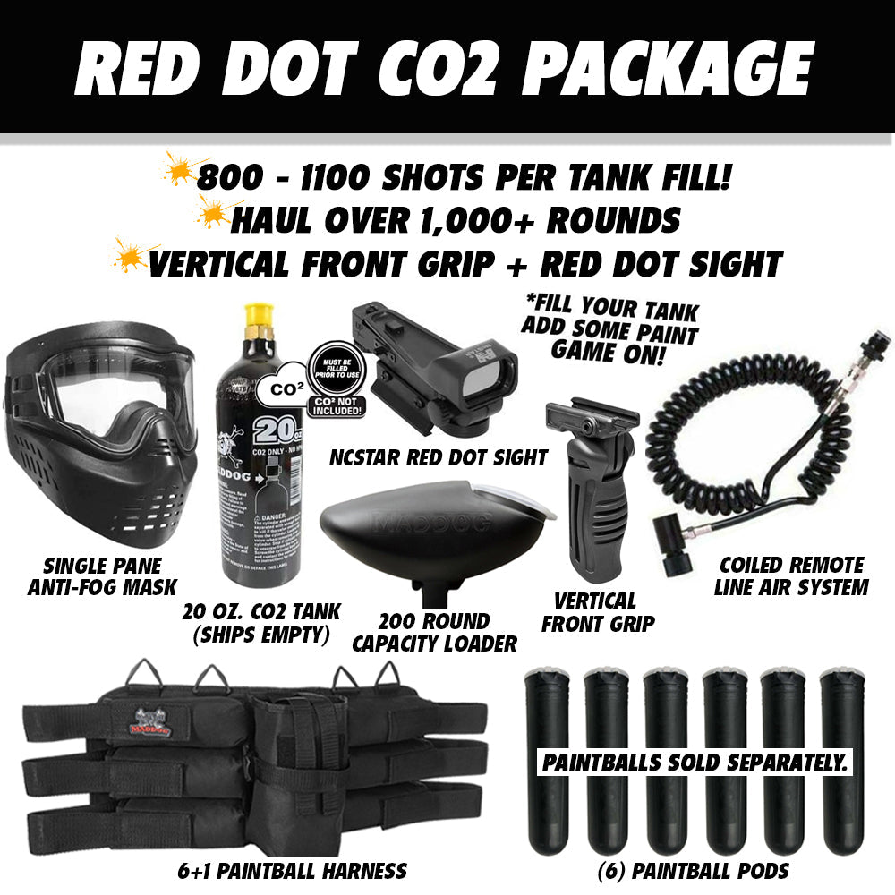 Tippmann Cronus Tactical Red Dot Paintball Gun Package From Paintball ...