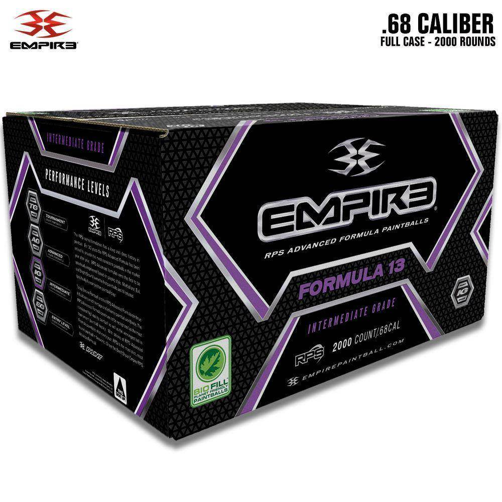 Empire Formula 13 .68 Caliber Paintballs - Orange Shell / Yellow Fill ...