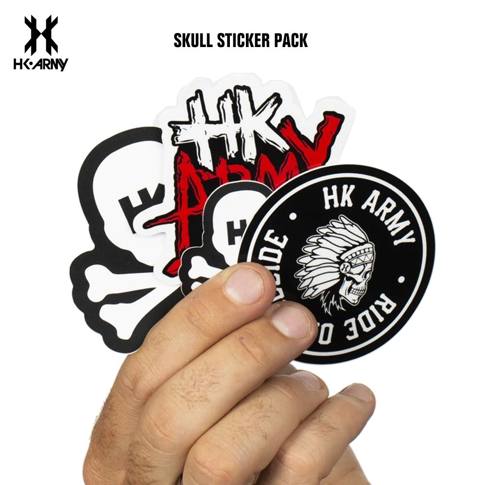 HK Army Paintball Sticker Pack - Skull (7 Assorted) – Maddog Sports