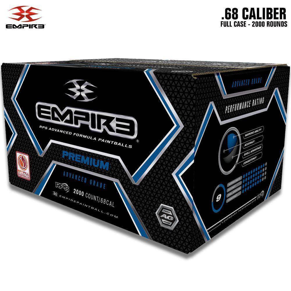 Empire Premium .68 Caliber Paintballs - Yellow Shell / Carbon Fiber Pa ...