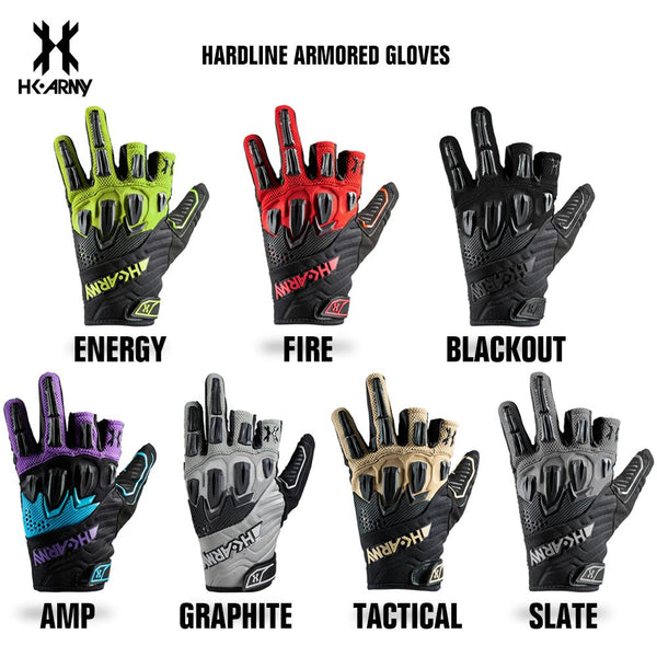 HK Army Hardline Armored Paintball Gloves – Maddog Sports
