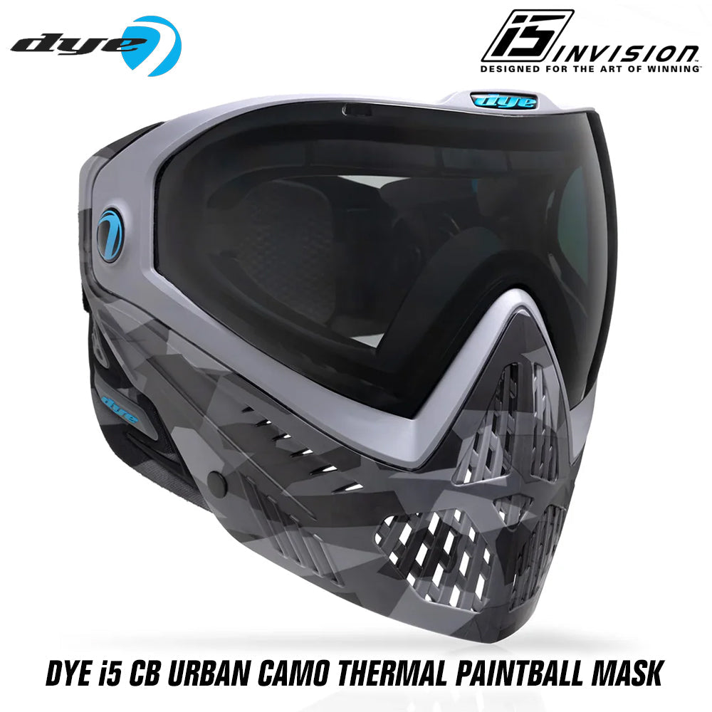 Dye I5 Thermal Paintball Mask Goggles with GSR Pro Strap - CB Urban Ca ...