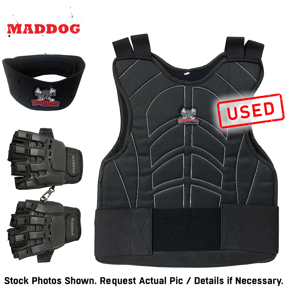 Maddog Padded Airsoft Paintball Chest Protector, Tactical Half Finger ...