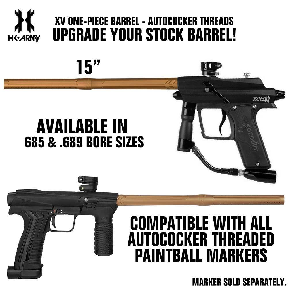 HK Army XV One-Piece Paintball Barrel Upgrade - 15" – Maddog Sports