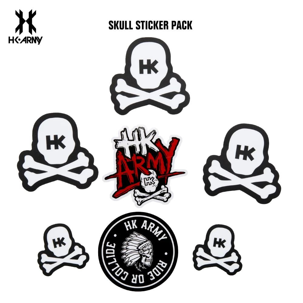 HK Army Paintball Sticker Pack - Skull (7 Assorted) – Maddog Sports