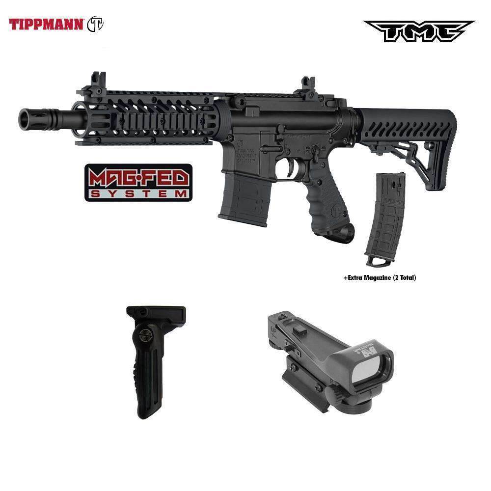 Tippmann TMC MAGFED Paintball Gun RED DOT Tactical Package From ...