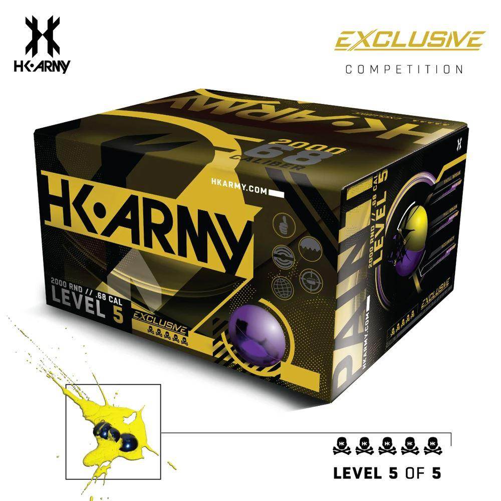 HK Army Exclusive Paint .68 Caliber Paintballs - Level 5/5 - Shell / F ...